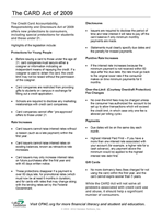 Financial Literacy Fact Sheets