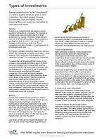 Financial Literacy Fact Sheets
